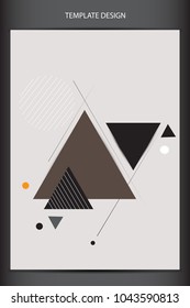 Mobile Phone Icon Trendy Geometric Background Stock Vector (Royalty ...