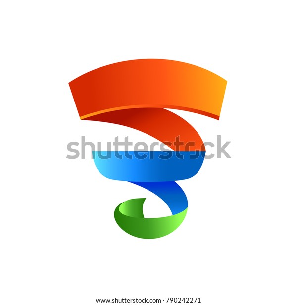 Abstract Twist Logo Stock Vector (Royalty Free) 790242271 | Shutterstock