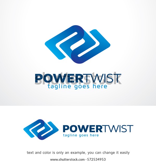 Abstract Twist Logo Template Design Vector Stock Vector (Royalty Free ...