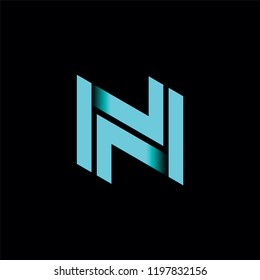 Abstract Typography N Symbol Stock Vector (Royalty Free) 1197832156 ...