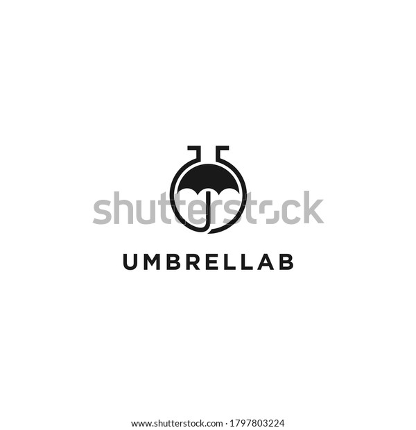 Abstract Umbrella Logo Lab Icon Stock Vector (Royalty Free) 1797803224 ...