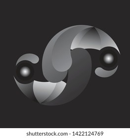 Abstract Unique Logo Wallpaper Background Design Stock Vector (Royalty ...
