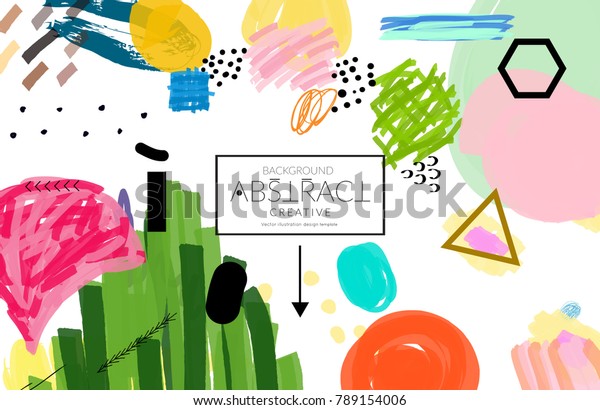 Abstract Universal Art Web Header Template Stock Vector (Royalty Free ...