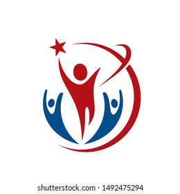 Abstract Universal Community Logo Success Community Stock Vector ...