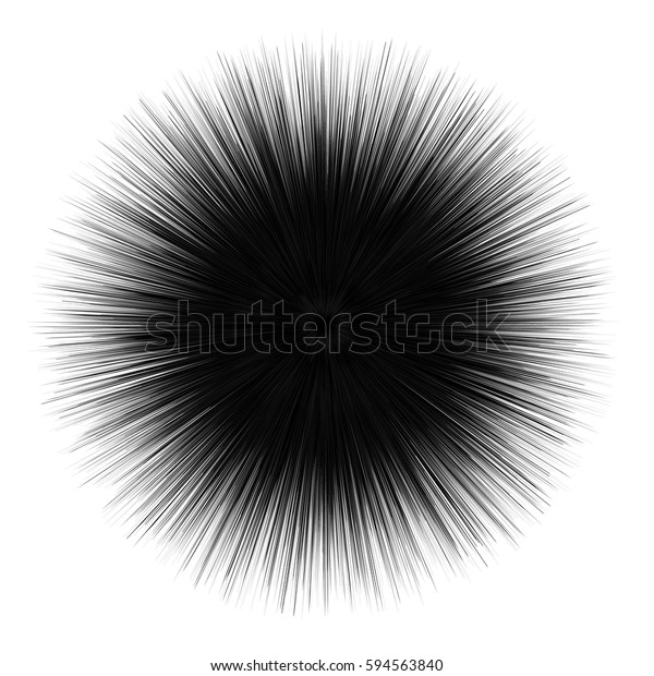 Abstract Unusual Prickly Shape Abstract Fuzzy Stock Vector (Royalty ...