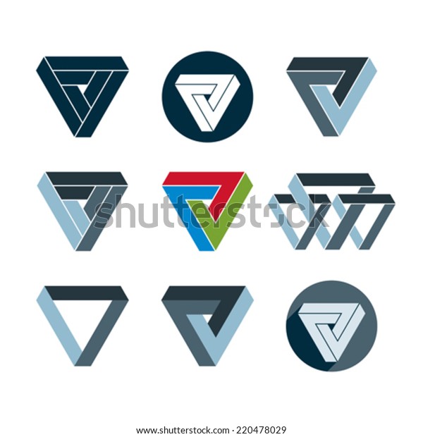 Abstract Unusual Vector Symbols Set Creative Stock Vector (Royalty Free ...