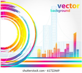 Abstract Urban City Stock Vector (Royalty Free) 61722469 | Shutterstock