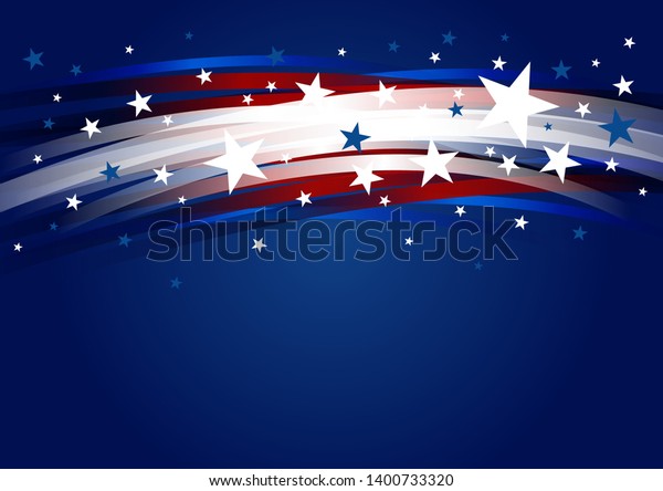 Abstract Usa Background Design Line Gradient Stock Vector (Royalty Free ...