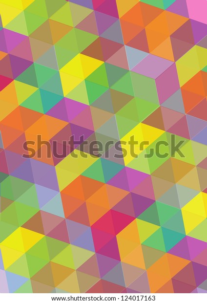 Abstract Vector Background Colorful Symmetrical Shapes Stock Vector ...