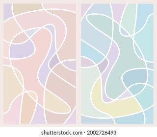 Abstract Vector Background Lines Pastel Colors Stock Vector (Royalty ...