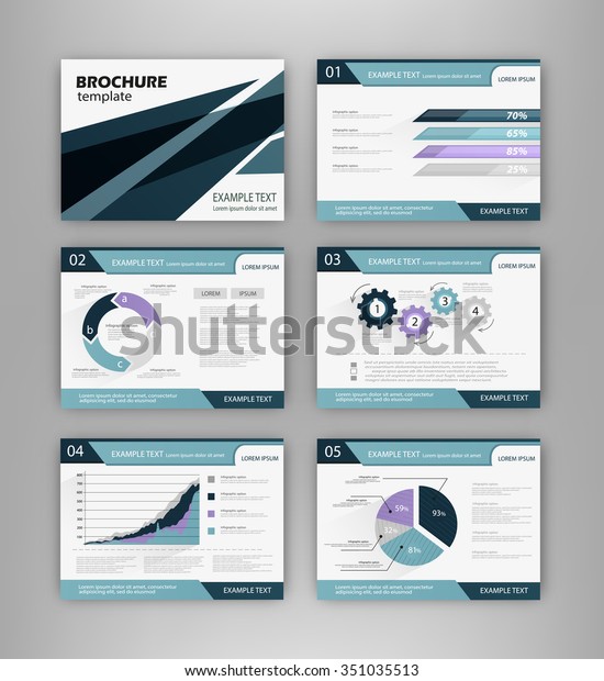 Abstract Vector Backgrounds Infographic Brochure Elements Stock Vector ...