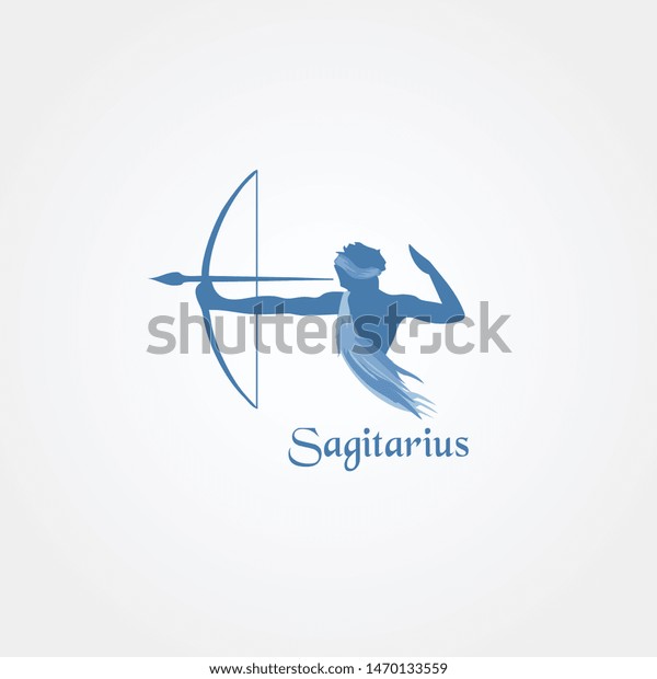 Abstract Vector Character Sagittarius Logo Stock Vector (Royalty Free ...