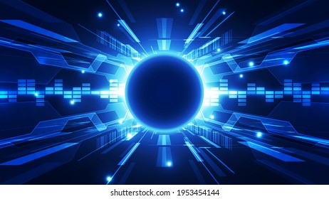 Abstract Vector Futuristic Connection High Speed Stock Vector (Royalty ...