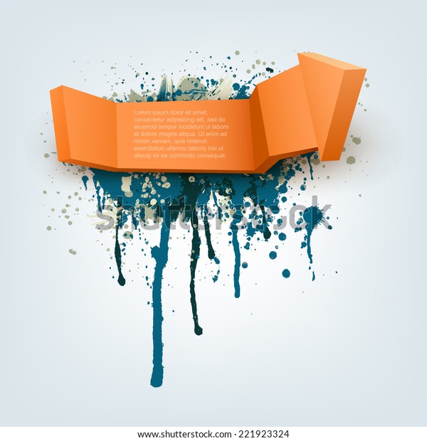 Abstract Vector Illustration Arrow Place Text Stock Vector (Royalty ...