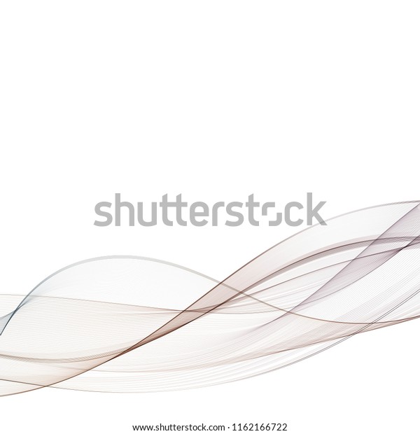 Abstract Vector Illustration Brown Wave Layout Stock Vector (Royalty ...