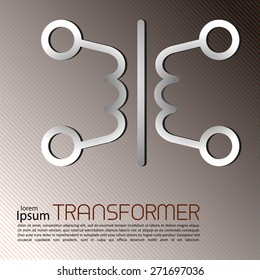 Abstract Vector Illustration Electric Transformer Sign Stock Vector ...