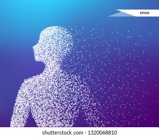 Abstract Vector Illustration Human Bust Form Stock Vector (Royalty Free ...