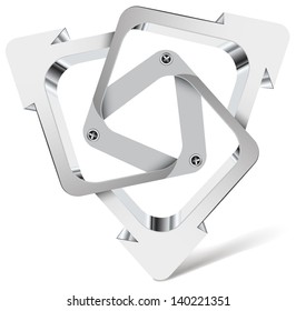 Abstract Vector Illustration Shadow Logo Eps Stock Vector (Royalty Free ...