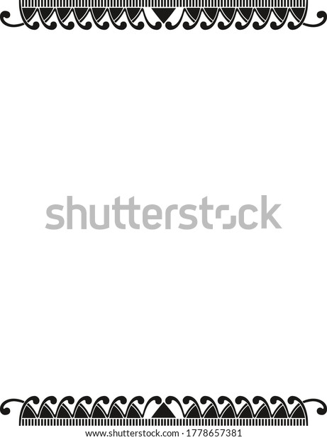Abstract Vector Illustrations Borders Tattoo Design Stock Vector ...