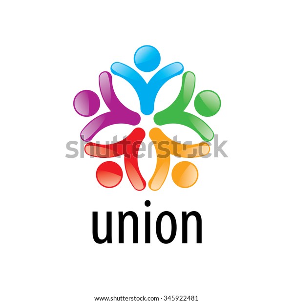 Abstract Vector Logo Colored People Union Stock Vector (Royalty Free ...