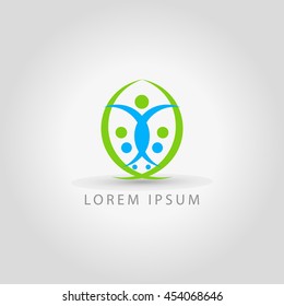 Abstract Vector Logo People Social Groups Stock Vector (Royalty Free ...