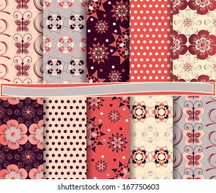 Abstract Vector Set Scrapbook Paper Stock Vector (Royalty Free ...