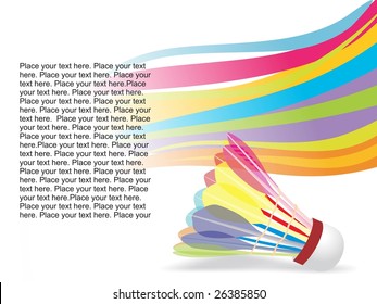 Abstract Vector Shuttlecock Wallpaper Stock Vector (Royalty Free ...