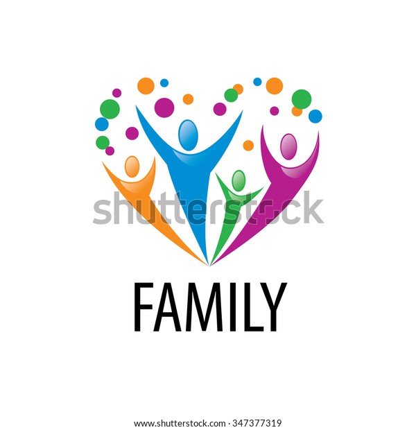Abstract Vector Sign Family Union People Stock Vector (Royalty Free ...