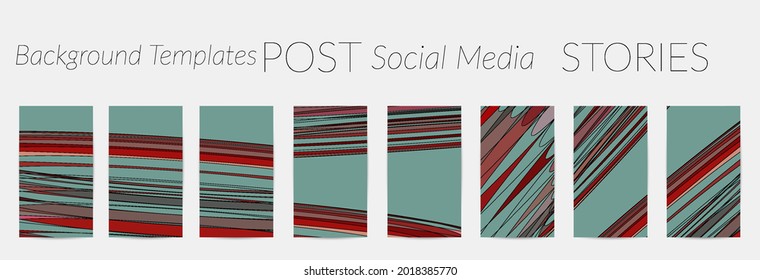 Abstract Vector Social Media Backdrop Border Stock Vector (Royalty Free ...