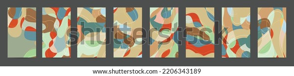 Abstract Vector Social Media Backdrop Border Stock Vector (Royalty Free ...