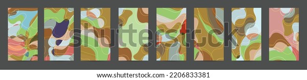 Abstract Vector Social Media Backdrop Border Stock Vector (Royalty Free ...