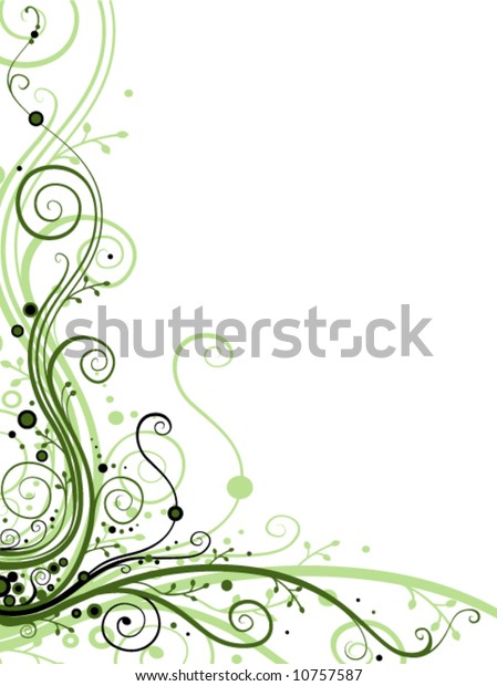 Abstract Vines Background Vector Stock Vector (Royalty Free) 10757587