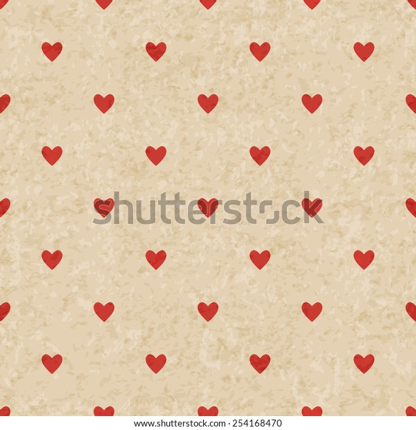 Abstract Vintage Heart Pattern On Grunge Stock Vector (Royalty Free ...