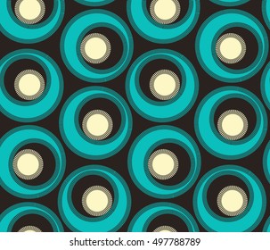 Abstract Vintage Style Seamless Pattern Spiky Stock Vector (Royalty ...