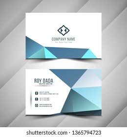 Abstract Visiting Card Stylish Template Design Stock Vector (Royalty ...