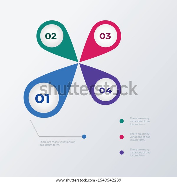 Abstract Visualized Numbers Infographic Template Design Stock Vector ...
