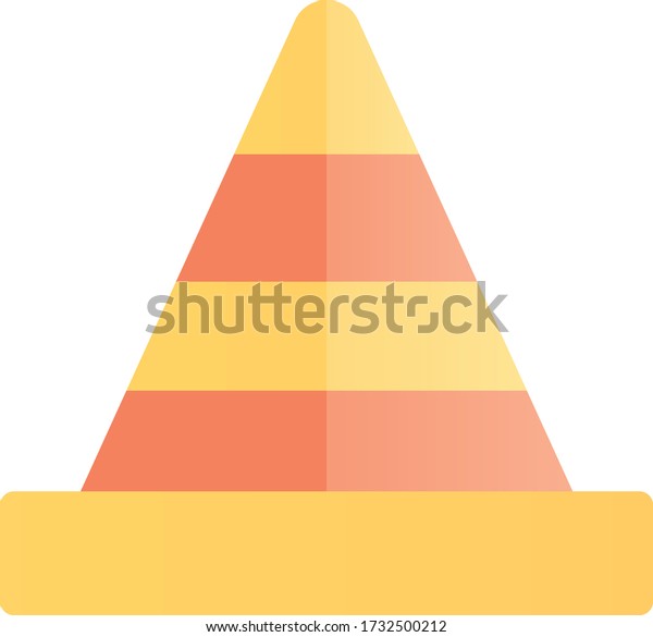 Abstract Warning Sign Construction Stop Icon Stock Vector (Royalty Free ...