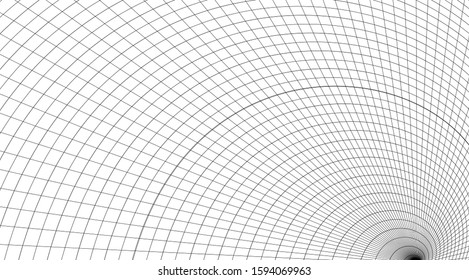 Abstract Warped Grid Futuristic Background Vector Stock Vector (Royalty ...