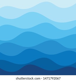 Abstract Water Wave Vector Illustration Design Stock Vector (Royalty ...