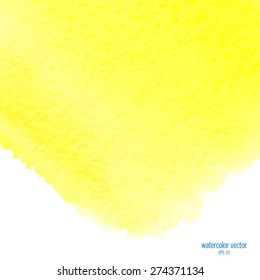 Abstract Watercolor Background Design Element Yellow Stock Vector ...