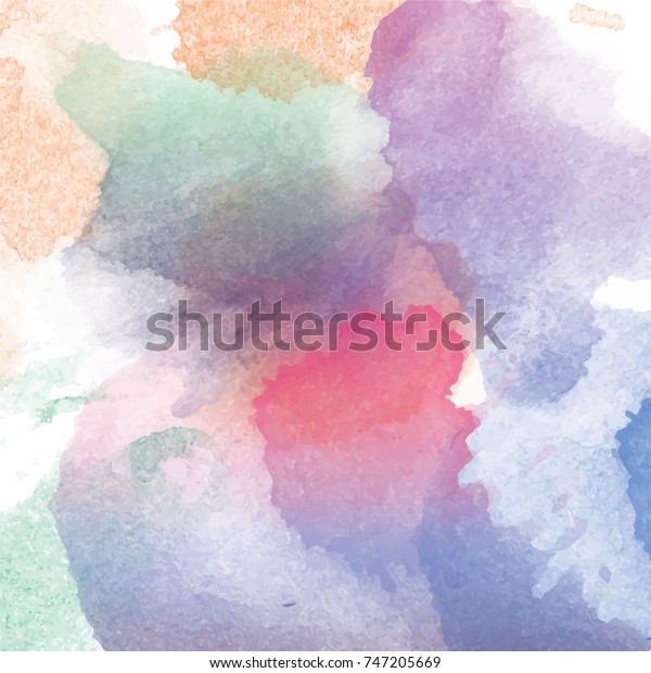 Abstract Watercolor Background Template Stock Vector (Royalty Free ...