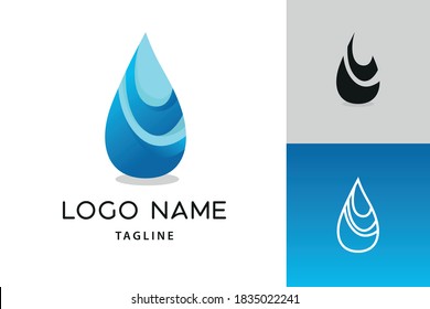 Letter G Water Drop Logo Design Stock Vector (Royalty Free) 1896111049 ...