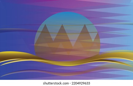 Abstract Wave Art Wallpaper Background Vector Stock Vector (Royalty ...