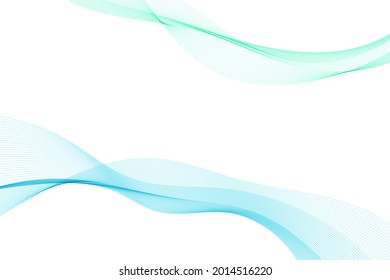 Abstract Wave Flow Lines Isolated On Stock Vector (Royalty Free ...