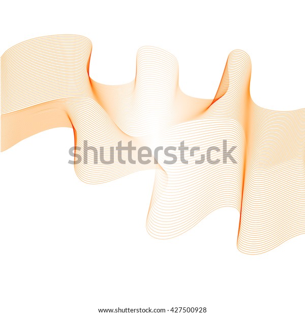 Abstract Wave Ribbon Background Stock Vector (Royalty Free) 427500928