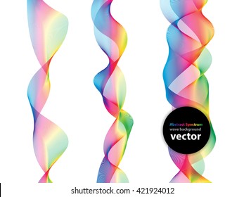 Abstract Wave Spectrum Line Design Graphic Stock Vector (Royalty Free ...