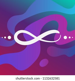 Abstract Waves Background Cyan Magenta Violet Stock Vector (Royalty ...