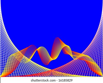Abstract Waves Vector Illustration Spider Web: เวกเตอร์สต็อก (ปลอดค่า ...