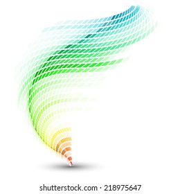 Abstract Wavy Shape Illustration Stock Vector (Royalty Free) 218975647 ...