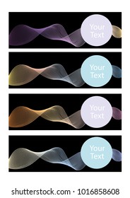 Abstract Wavy Vector Label Stock Vector (Royalty Free) 1016858608 ...
